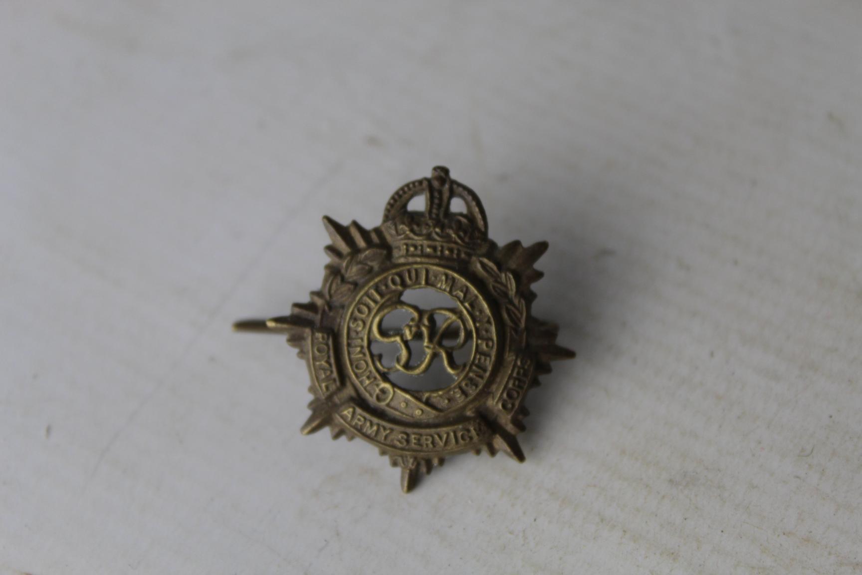 Cap Badge Royal army service Corps - Militaria du bocage