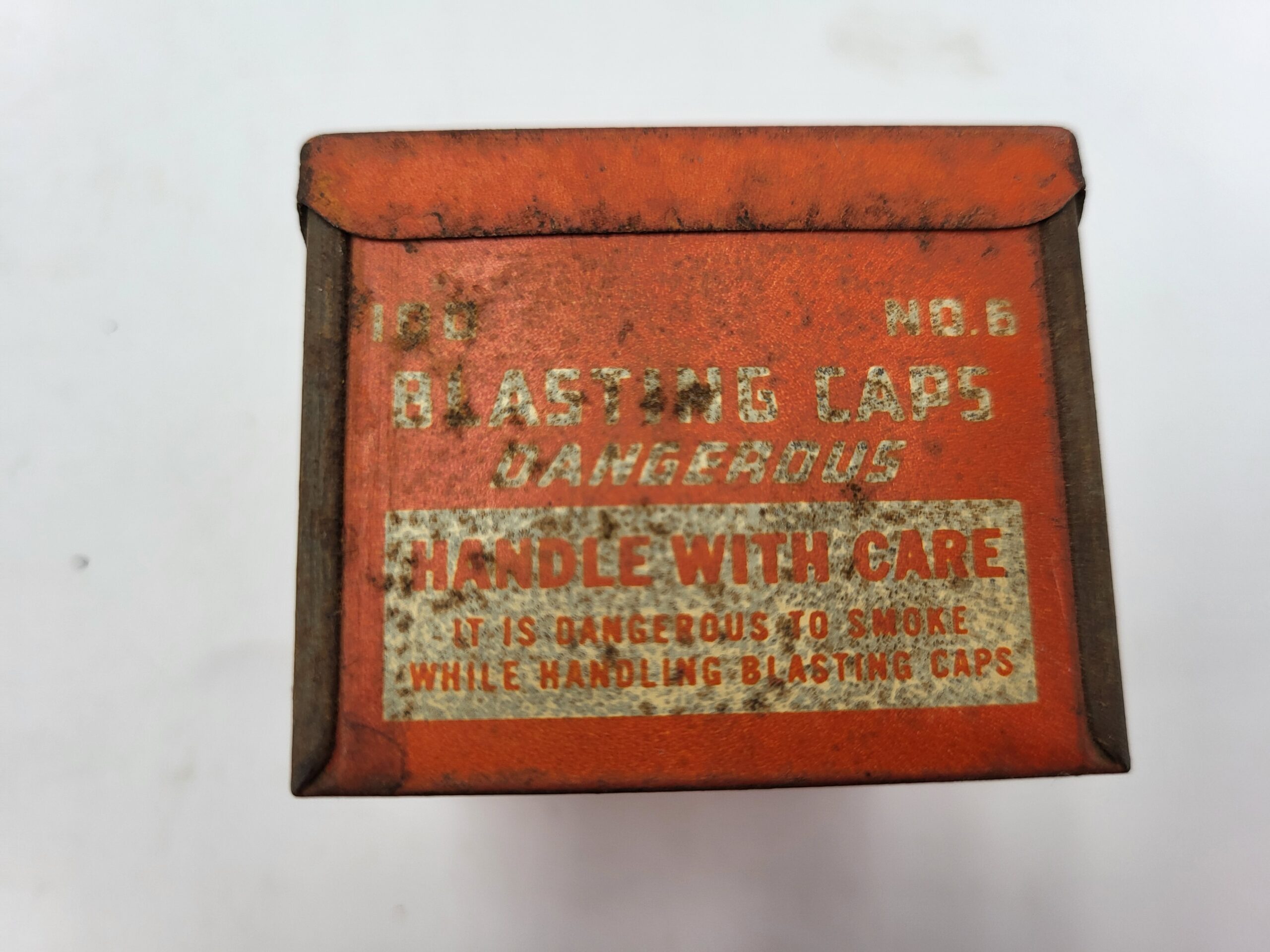 Boite Blasting Cap - Militaria du bocage