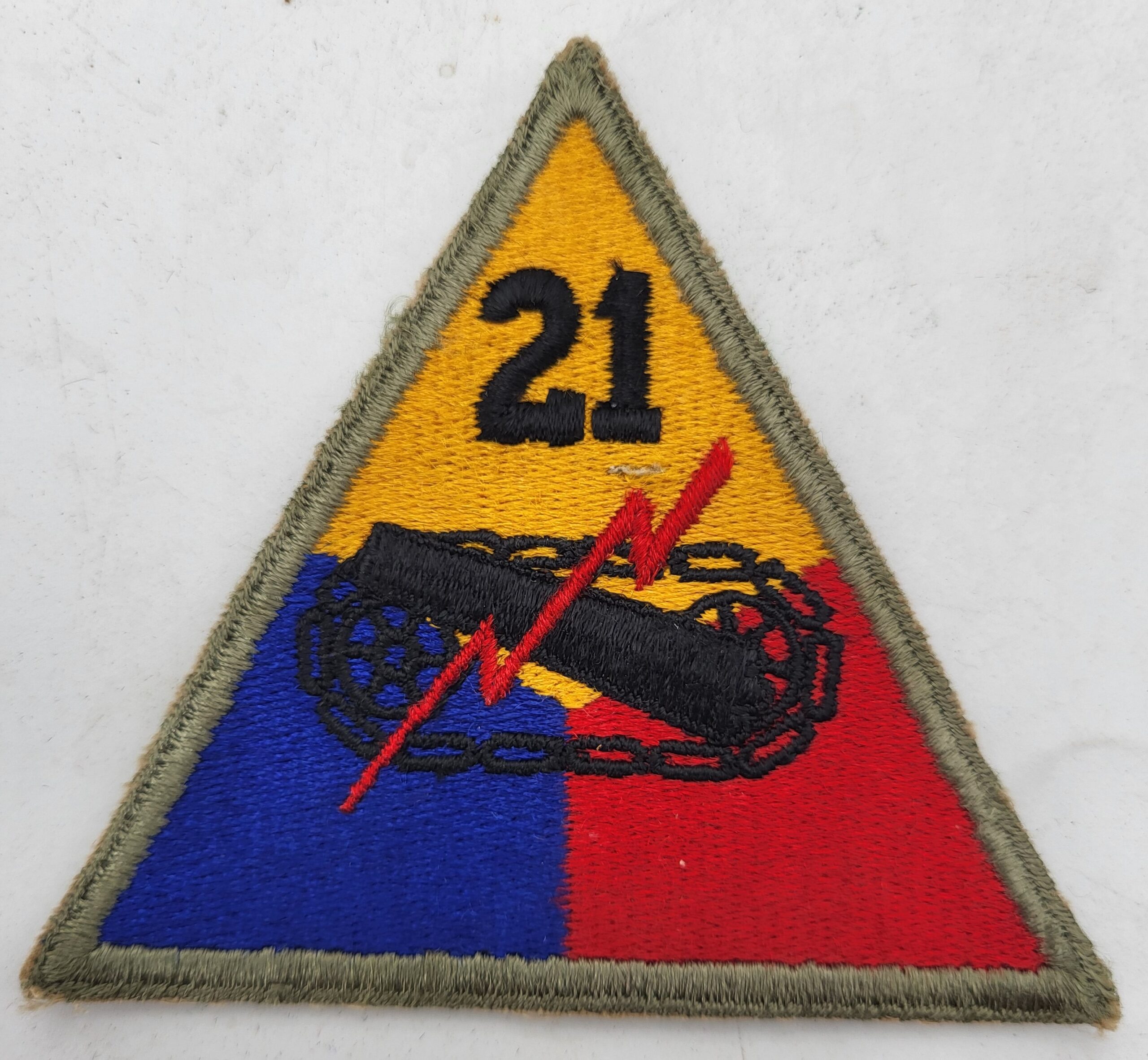 Insigne Patch 21eme Blindé US - Militaria du bocage