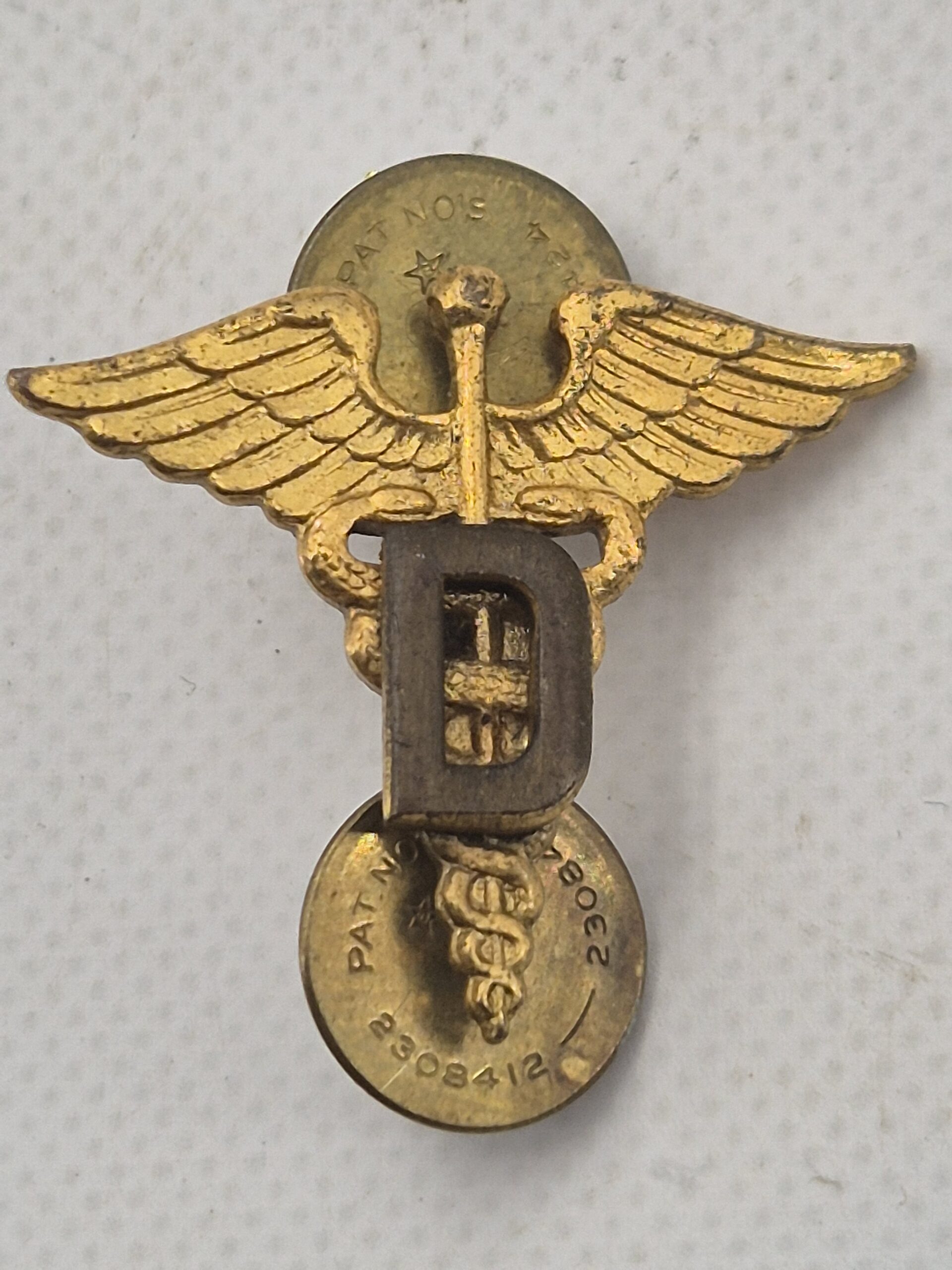 Insigne de col Medic US - dentiste - Militaria du bocage