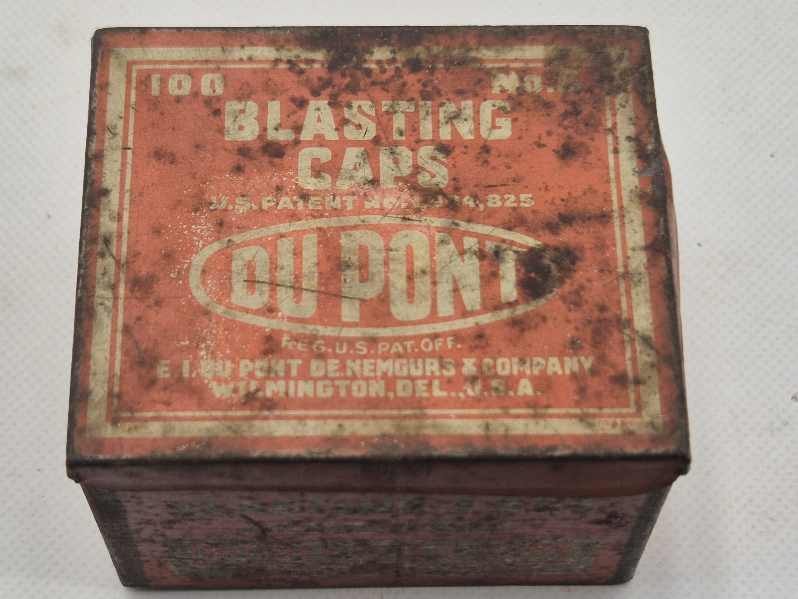 Boite Blasting Cap - Militaria du bocage