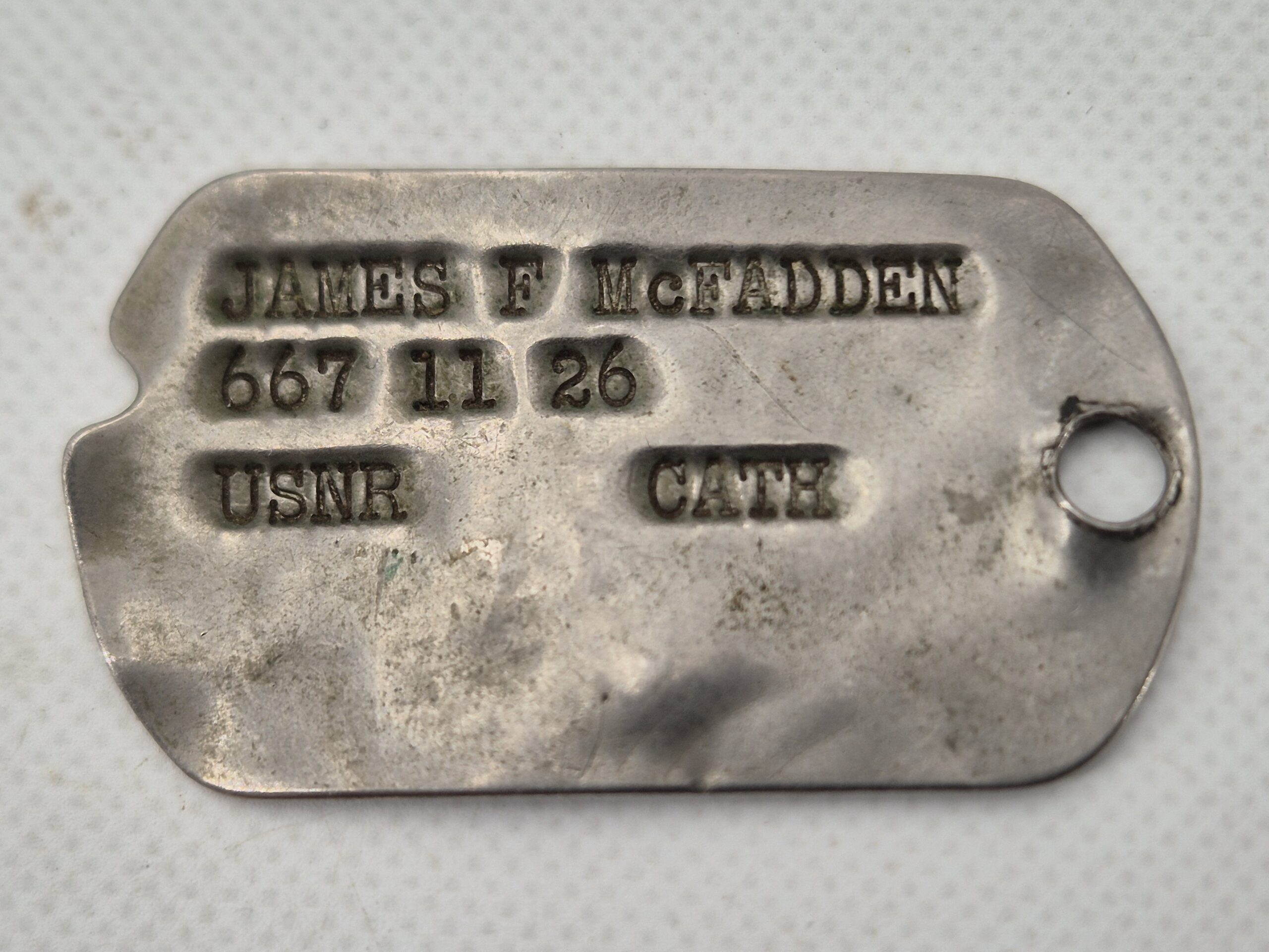 Plaque identité US - Dog tag - Marines - Militaria du bocage