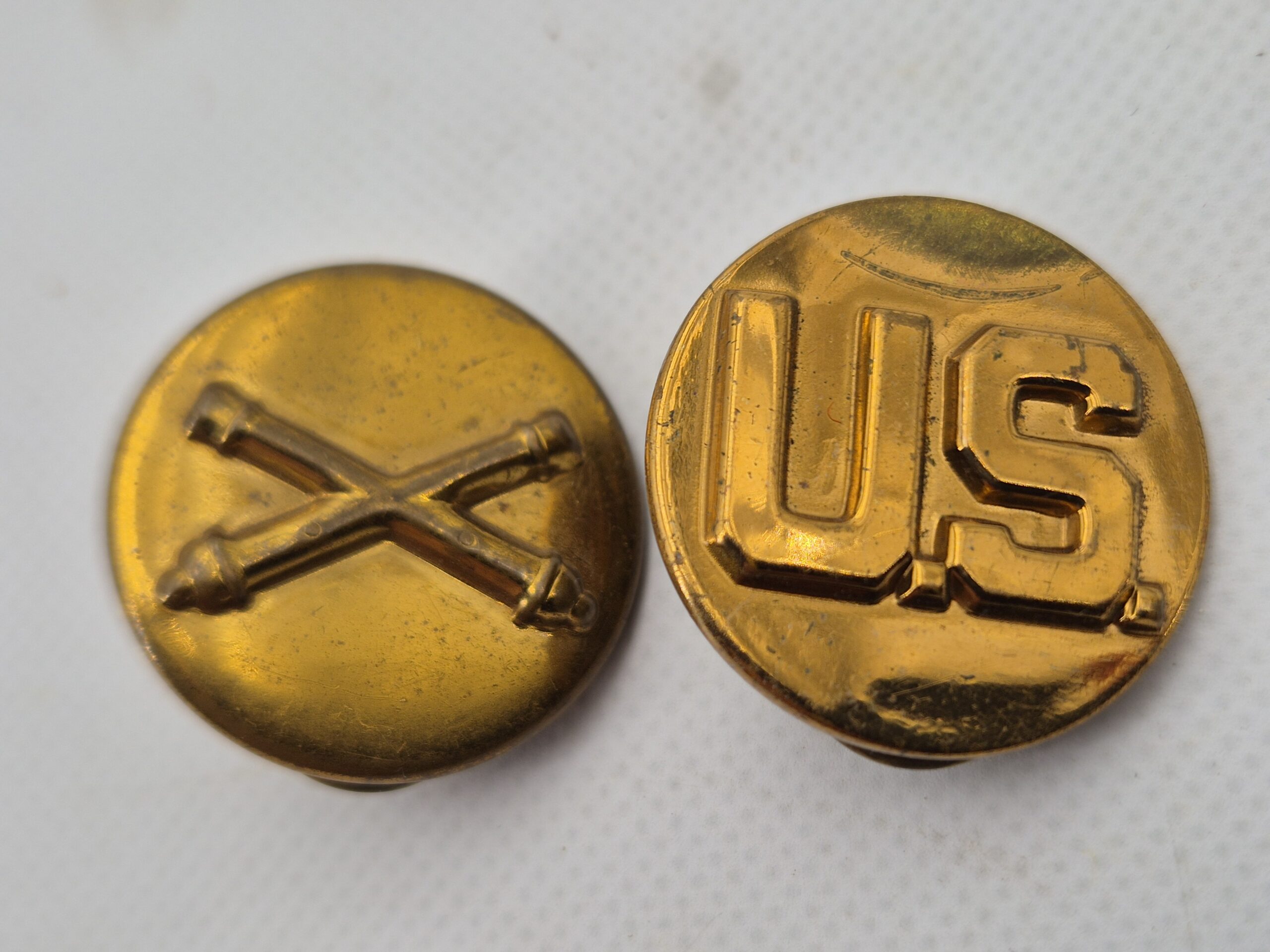 paire de coins de col US -collars - Militaria du bocage