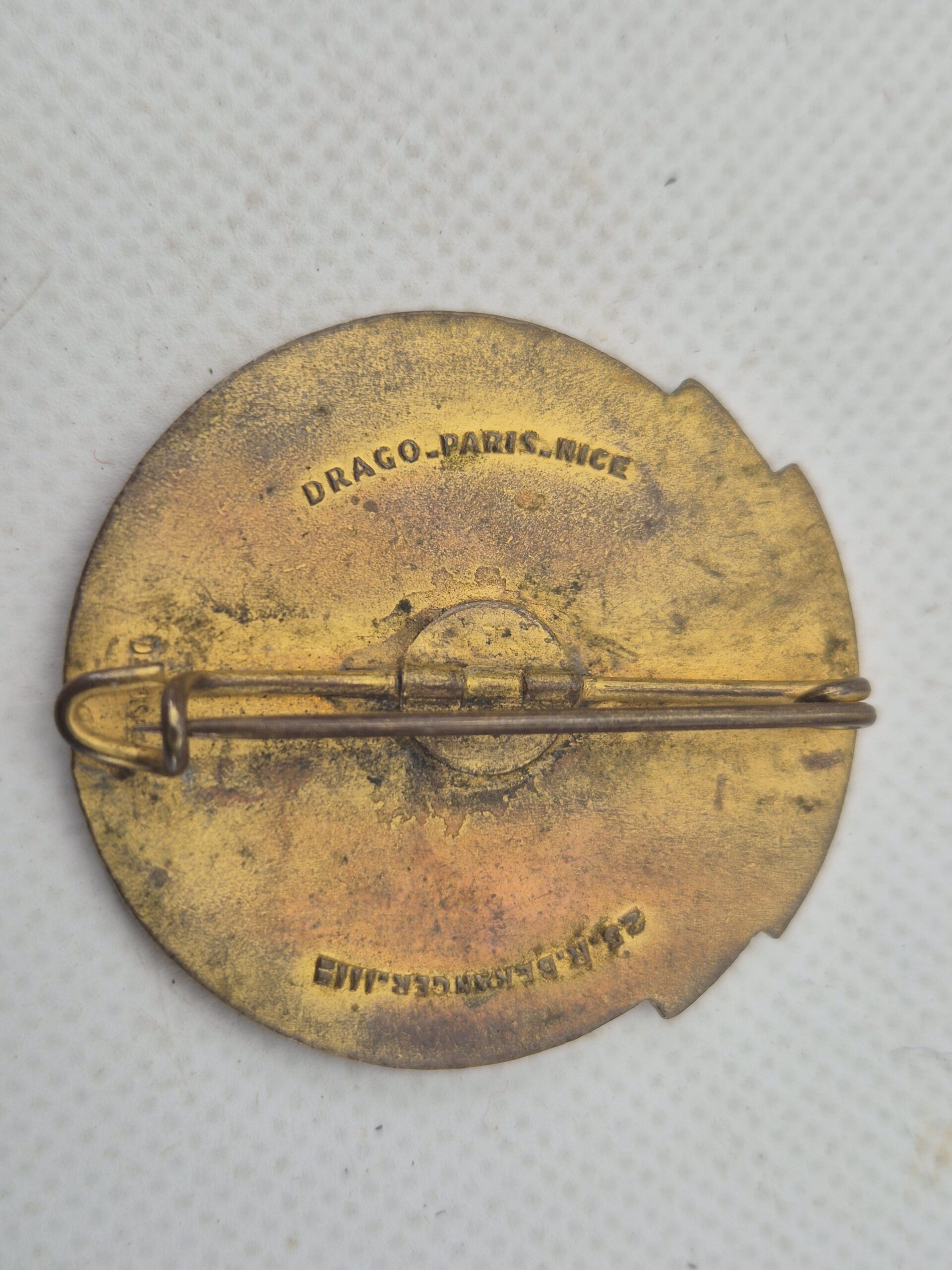 Coin de col et Insigne 66eme RAA 1940 - Militaria du bocage